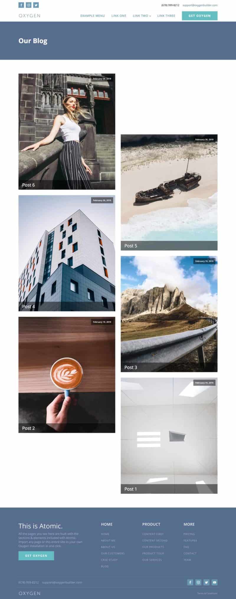 Grid View and List View Toggles in Oxygen